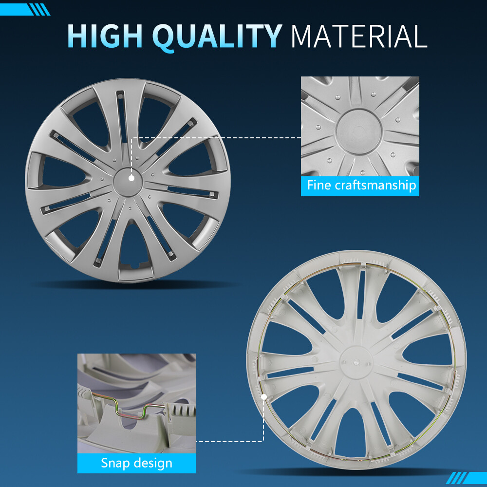 4 Pack For Subaru Impreza 16" Hubcap Wheel Rim Cover Snap On Hub Cap ...