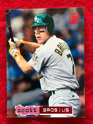 1994 Stadium Club Baseball Card #164 Scott Brosius Oakland A's NMMT ...