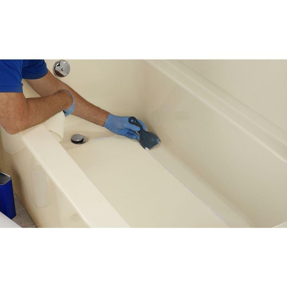 L SHOWER FLOOR REPAIR INLAY KIT 16 in W x 40 in Inlay Tub Base Fix ...