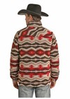Powder River Outfitters Men's Red Aztec Wool Blend Jacket | eBay