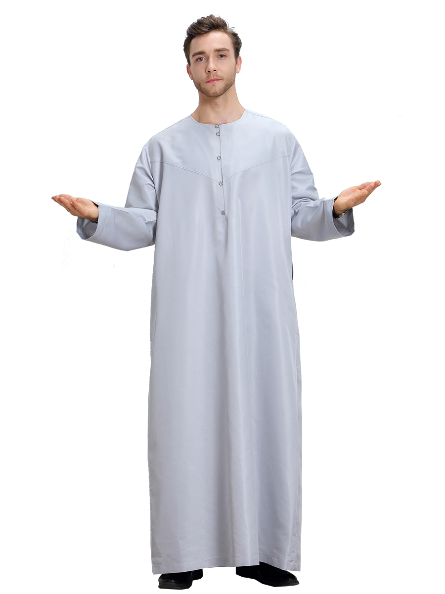 Thobe Dishdasha Men Thawb Jubba Thoub Muslim Islam Abaya Daffah Kaftan ...