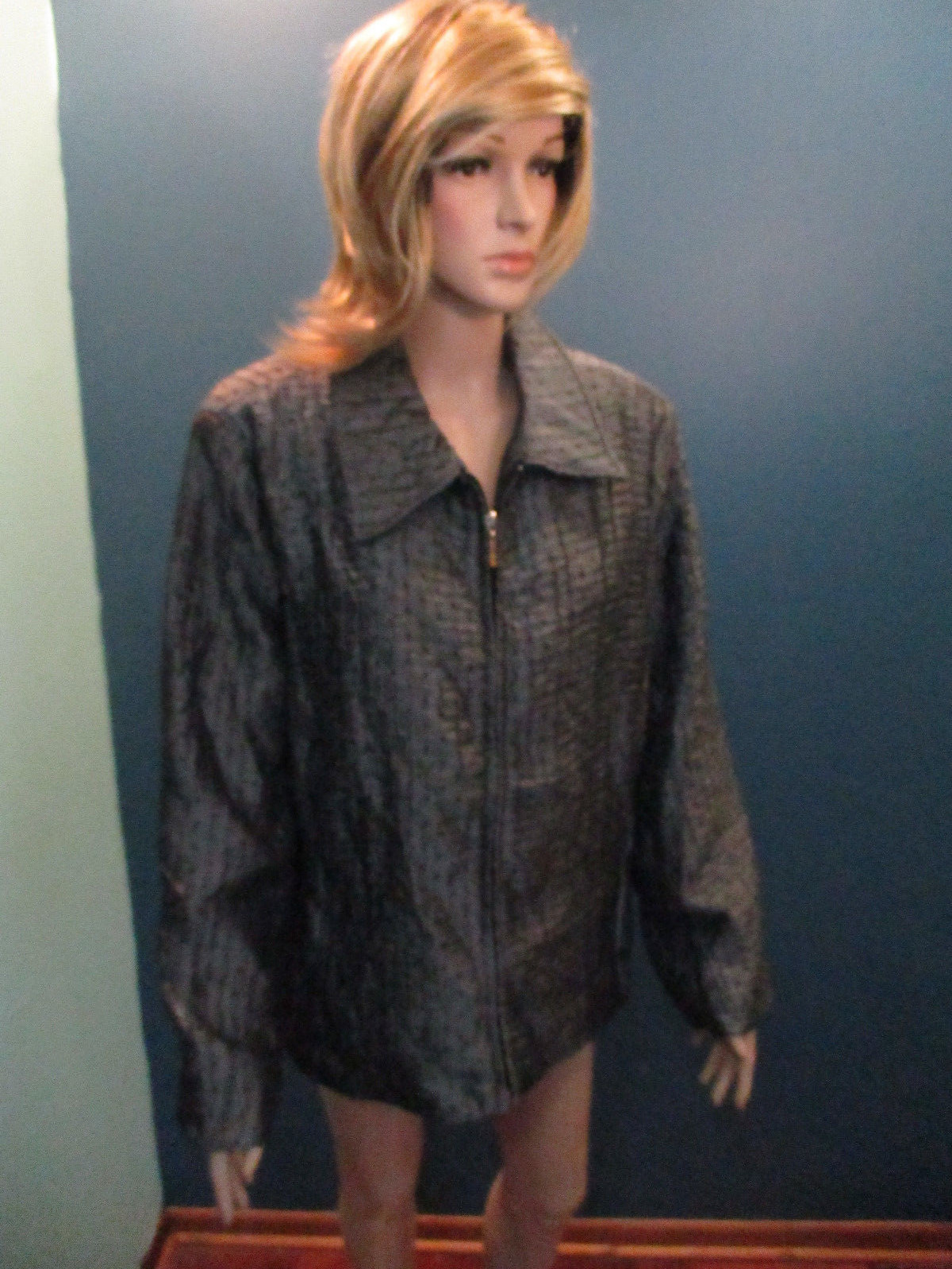 Plus Size 1X gray SHINY DRESSY jacket by ELCC | eBay