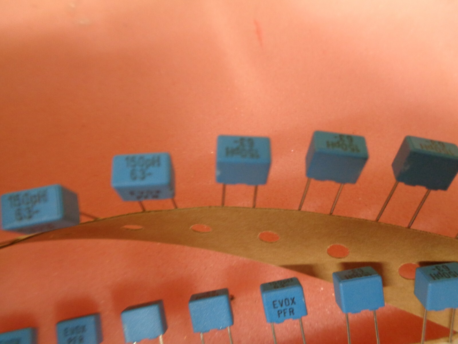 EVOX RIFA 150pF 63V 2.5% axial Polystyrene Capacitors FPR5 Series UK ...