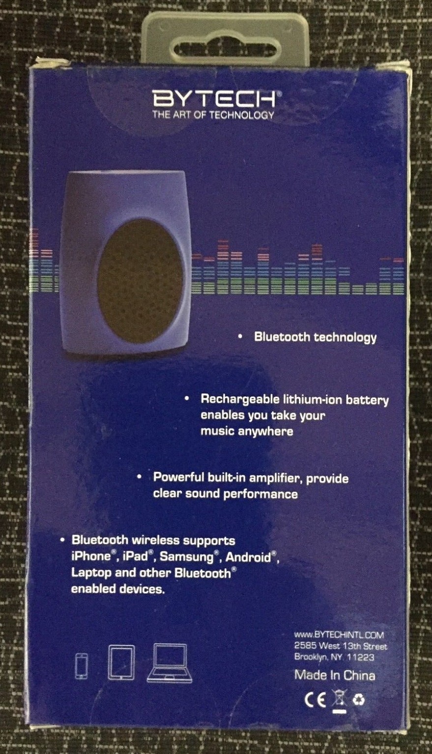 Bytech Portable Wireless Bluetooth Speaker Rechargeable lithium-ion ...