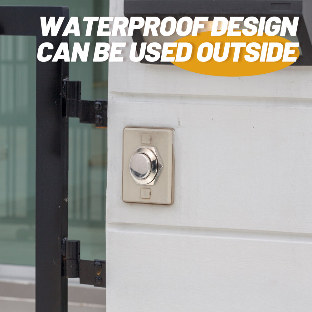 3 Pieces Door Bell Ringer Button Pushbutton for Home Chime Doorbell ...