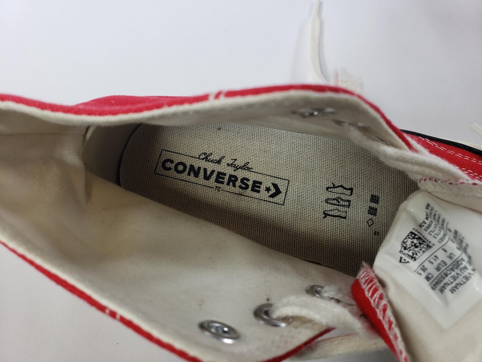 Converse Chuck 70 Canvas High Top Sneakers Men's Size 8 Red (Minor ...