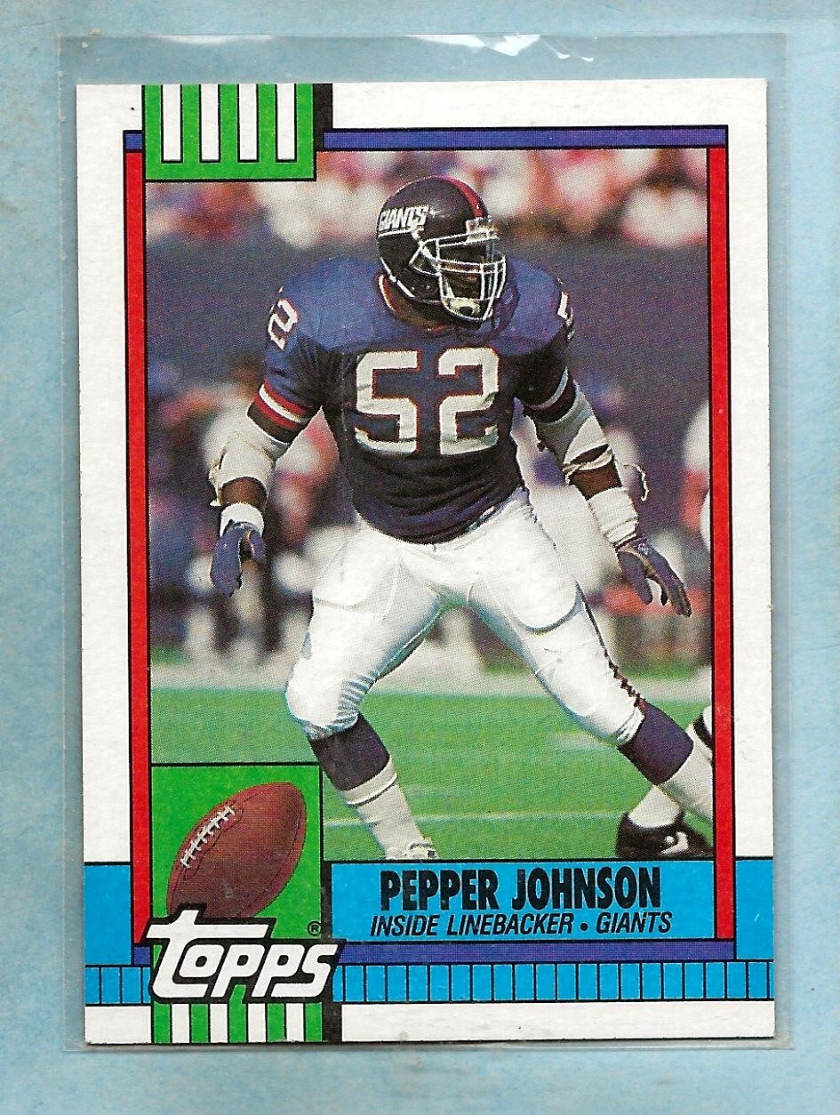 PEPPER JOHNSON - 1991 Topps - #54 - Giants - Comb. Shipping | eBay