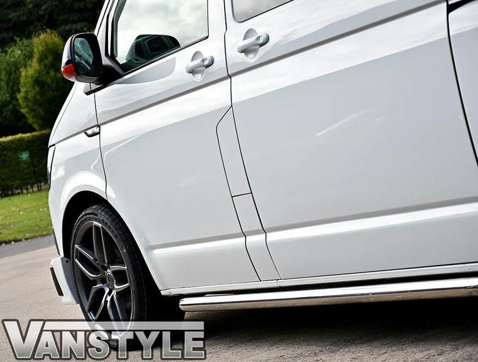 FITS VW T5 TRANSPORTER SWB SPORTLINE SIDE BARS OEM QUALITY 60MM ...