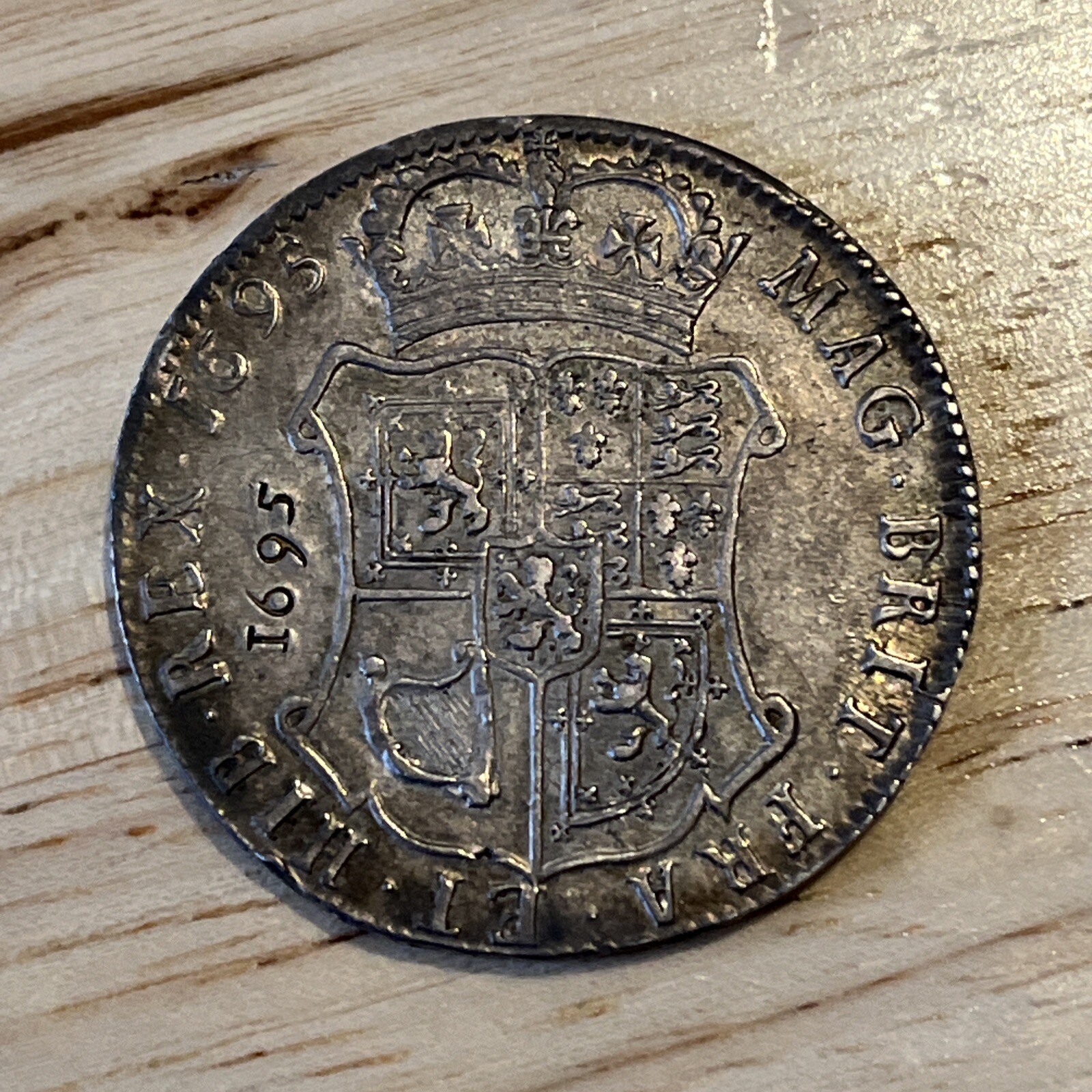 William II - Scotland - 1695 - Silver 40 Shillings / Forty Shillings ...