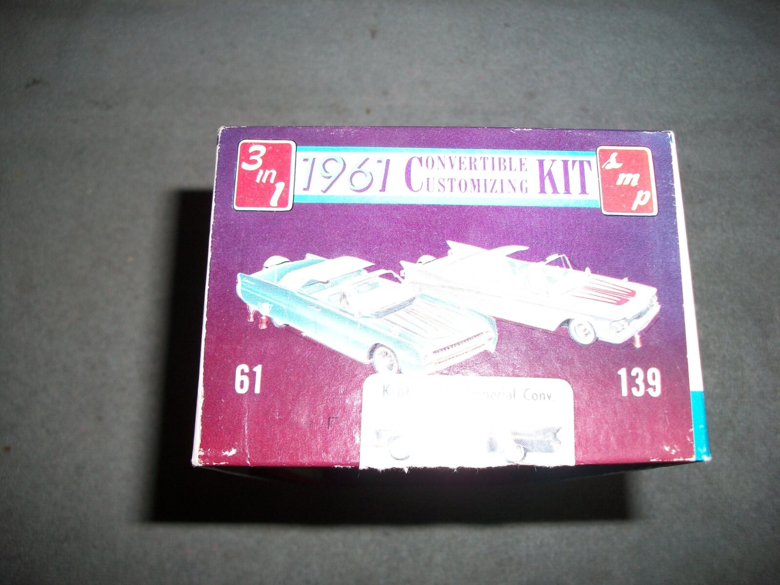 SMP 1/25 1961 CHRYSLER CONV. MODEL CAR KIT BOX ONLY EXC. COND. | eBay