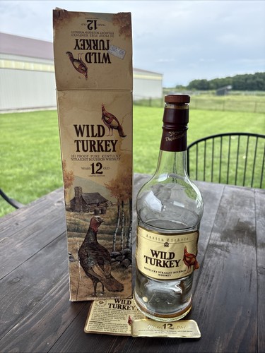Empty Bottle of WILD TURKEY 12 Year Whisky Vintage 101 Box rare | eBay