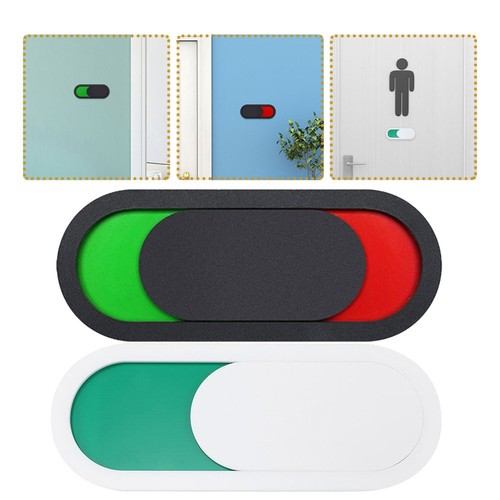 5 Pcs Slide Sign for Door Bathroom Occupied Busy Office Signs with ...