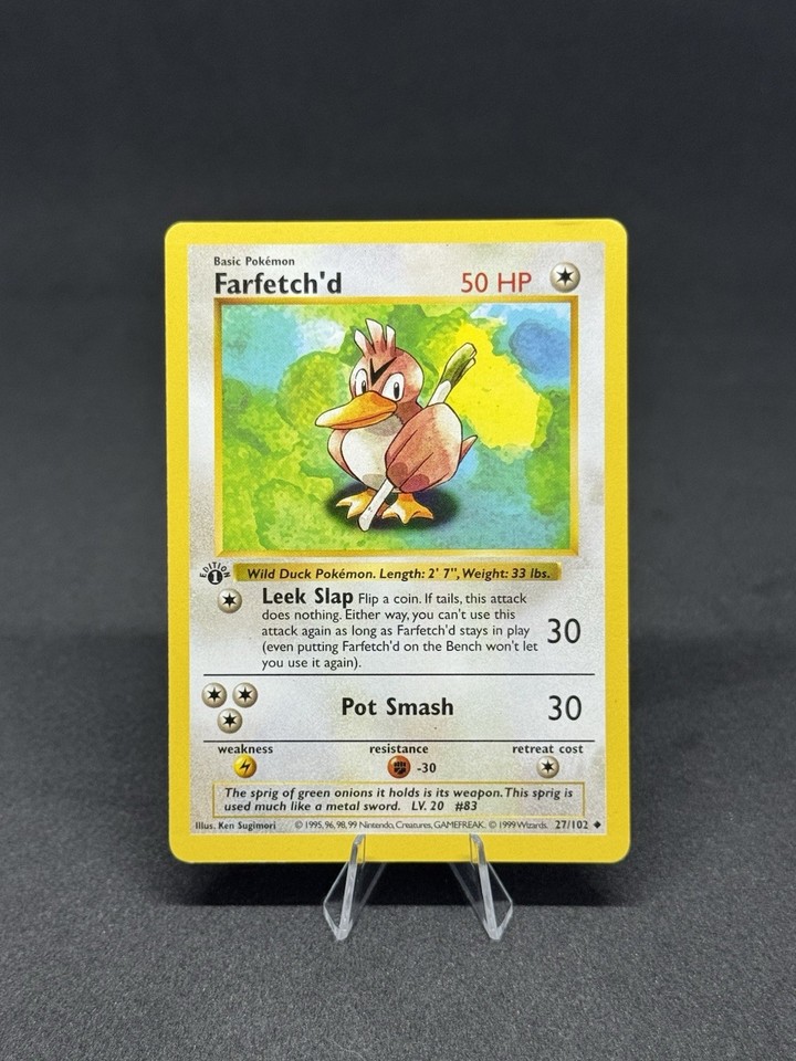 Pokémon Base Set First Edition Lot (Electabuzz, Farfetch’d, Nidoran ...