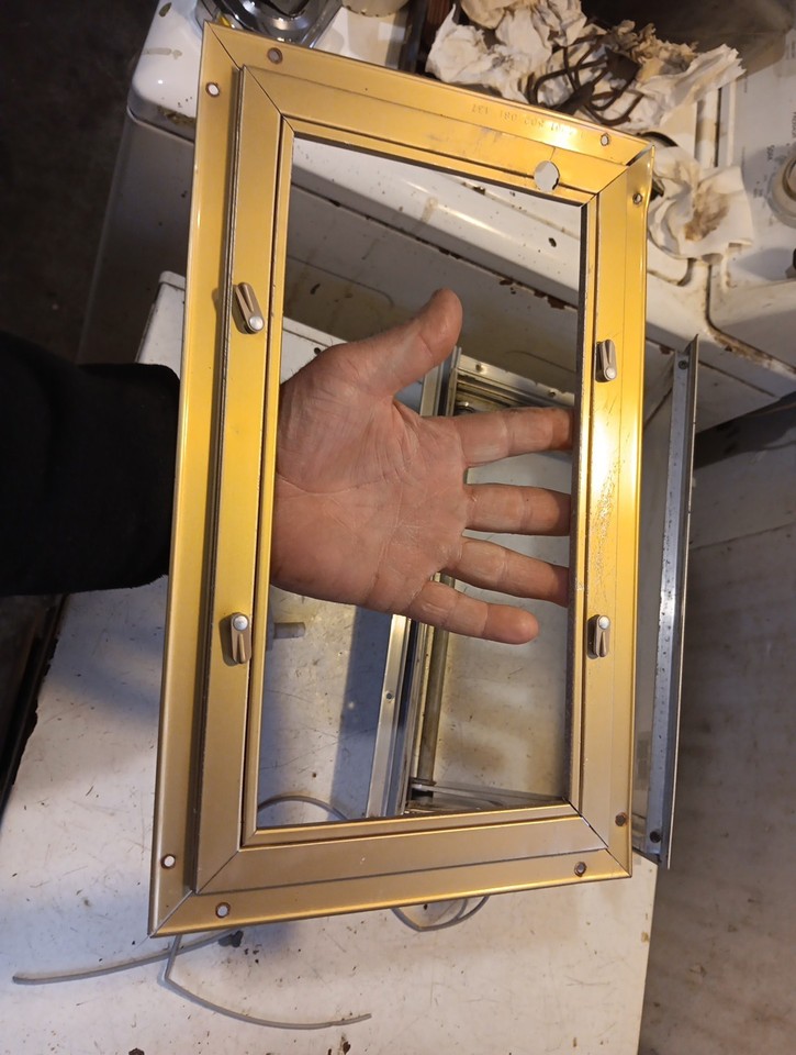 Vtg Motorhome Camper Trailer RV Hehr Small Vent Crank Out Window W ...