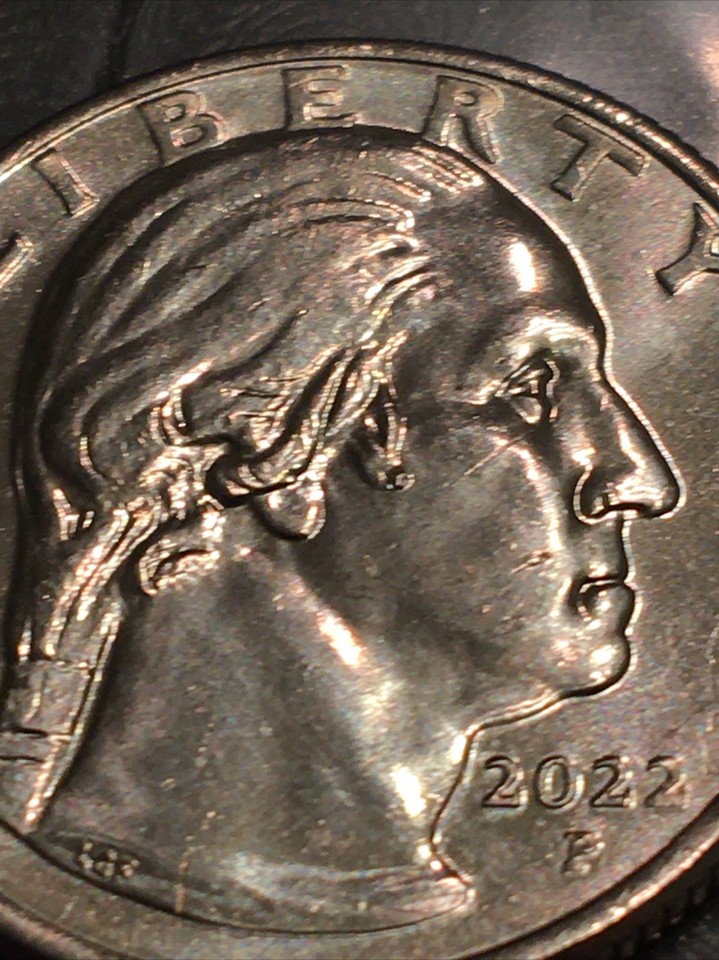 Uncirculated 2022 P Washington Maya Angelou Error/Quarter Drool Die ...