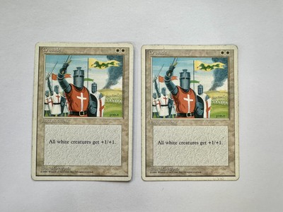 Magic the Gathering MTG Crusader Fourth 4th Edition Set of 2 Cards ...