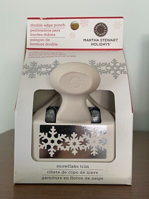 NEW Martha Stewart Crafts EK Success Snowflake Trim Double Edge Punch ...