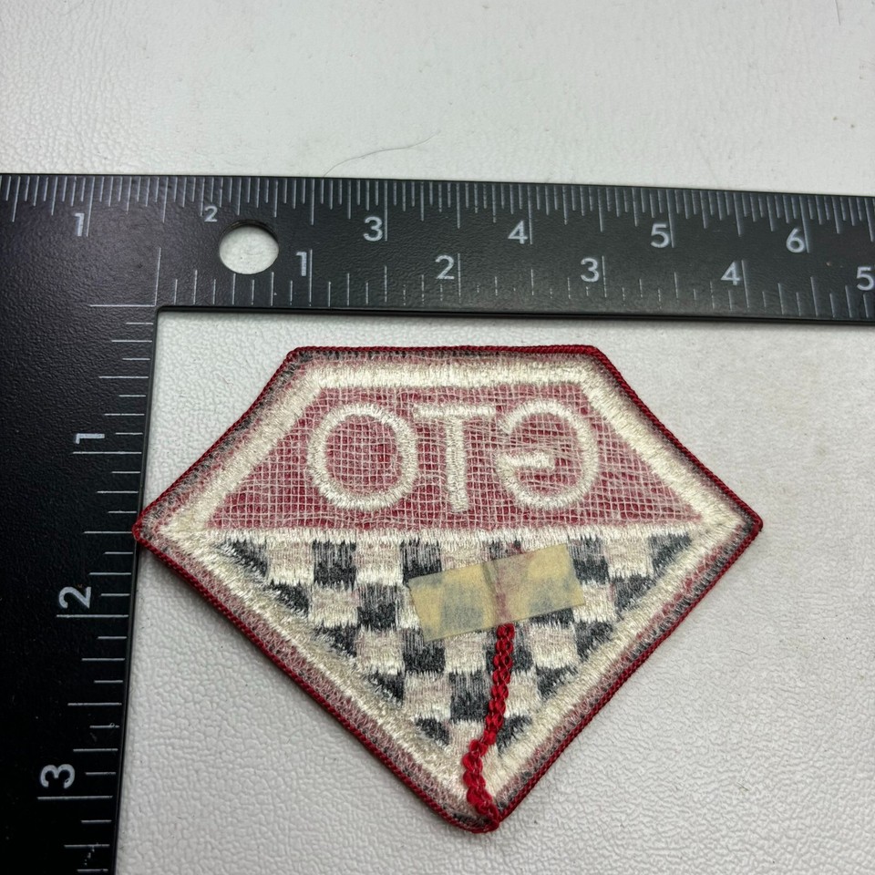 VINTAGE c 1980s PONTIAC GTO Embroidered Patch (Muscle Car Auto) 00.K | eBay