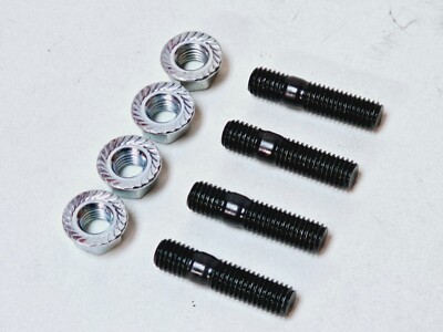 M10 x 1.50 Threaded Turbocharger Stud Kit Flange Serrated Nut T3 T4 T6 ...
