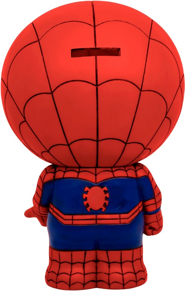 8" Spider Man Coin Bank PVC Plastic Marvel Chibi Style Piggy Bank | eBay