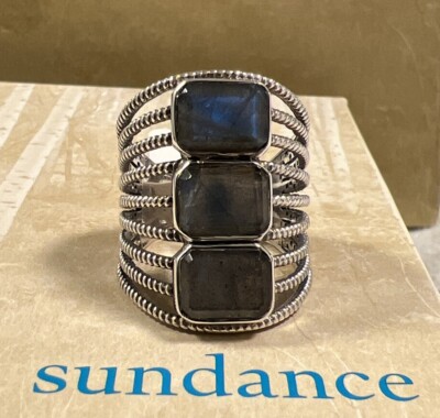NWT Sundance Catalog Silver Labradorite “Tridescent Ring” Size 7 $148 ...