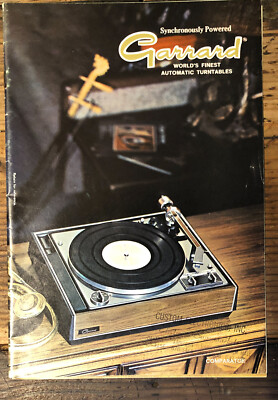 Garrard SL75 SL95 SL65 SL55 Turntable 20pg Dealer Brochure *Orig* | eBay