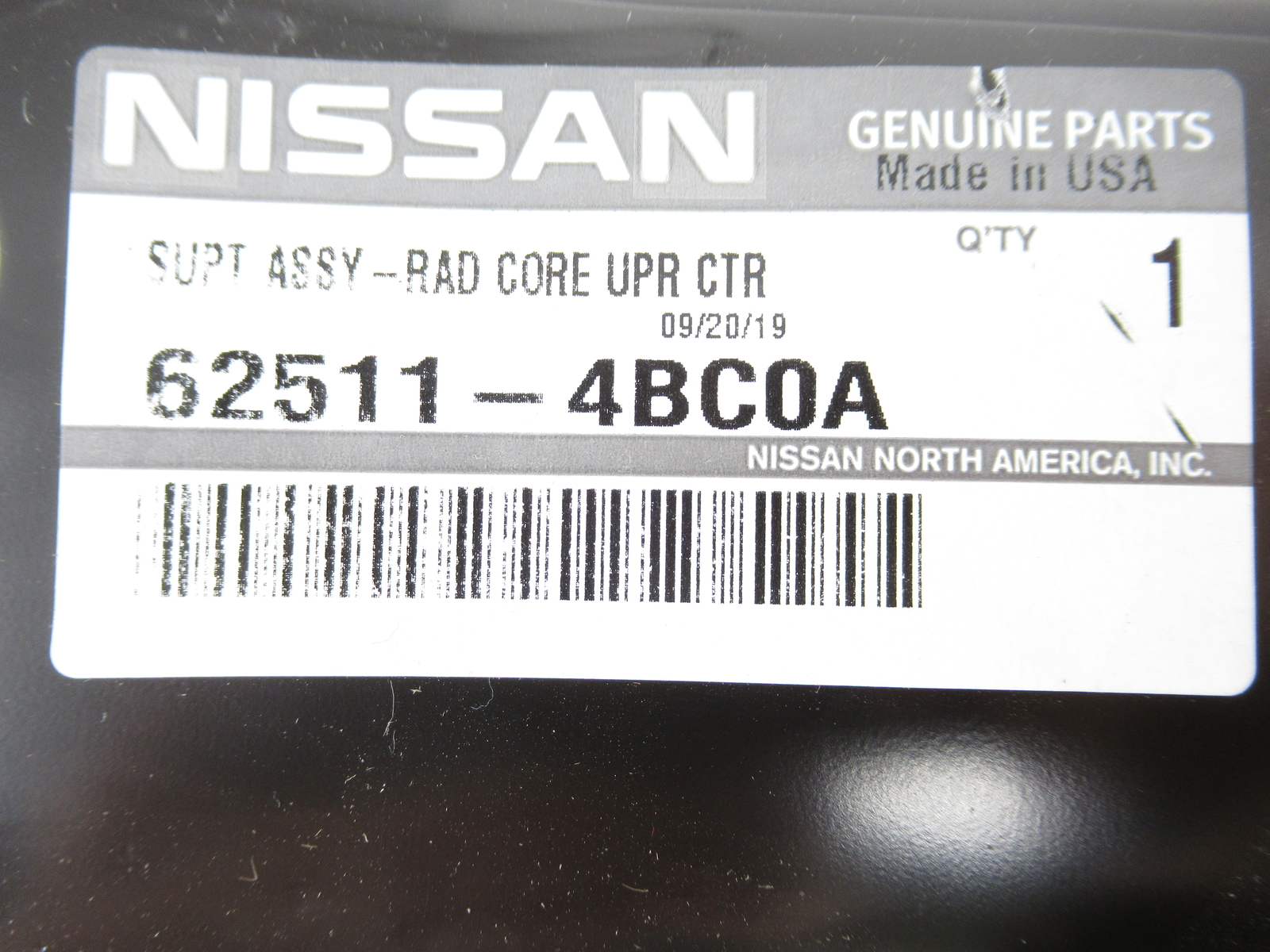 Genuine OEM Nissan 62511-4BC0A Center Upper Tie Bar 2014-2019 Rogue | eBay