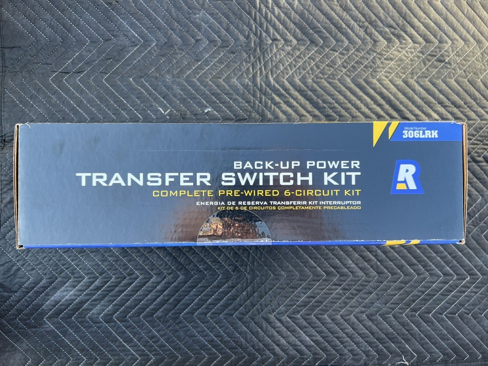 Reliance 8000-Watt 6-Circuit 30A Generator Transfer Switch Kit 306LRK ...