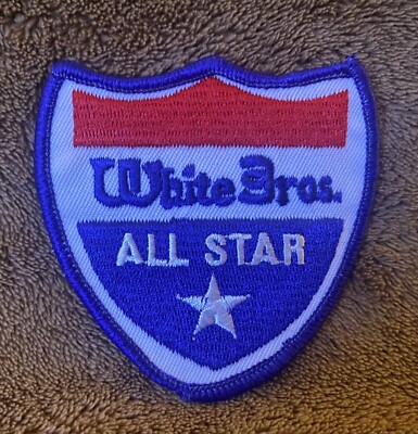 WHITE BROS. ALL STAR DAIRY~EMBROIDERED EMPLOYEE PATCH~ACUSHNET MA~NEW ...