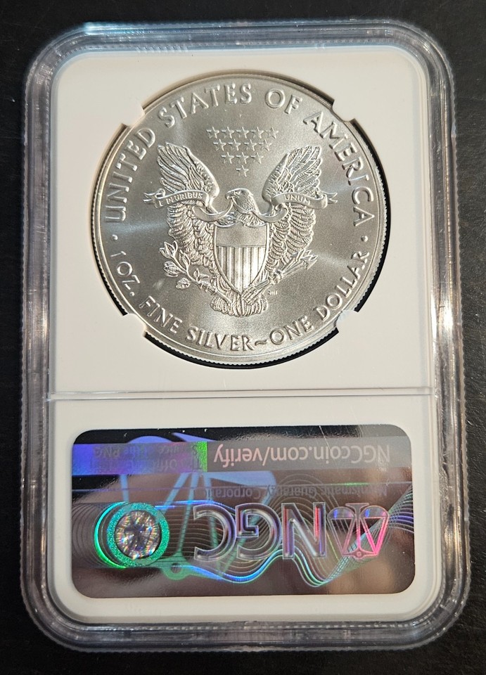 2016 American Silver Eagle $1 Dollar Coin One Troy Ounce 0.999 Fine NGC ...