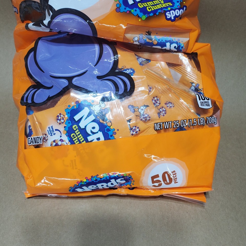 Nerds Gummy Clusters Spooky Candy 25 oz Bag 50 Pieces Halloween | eBay