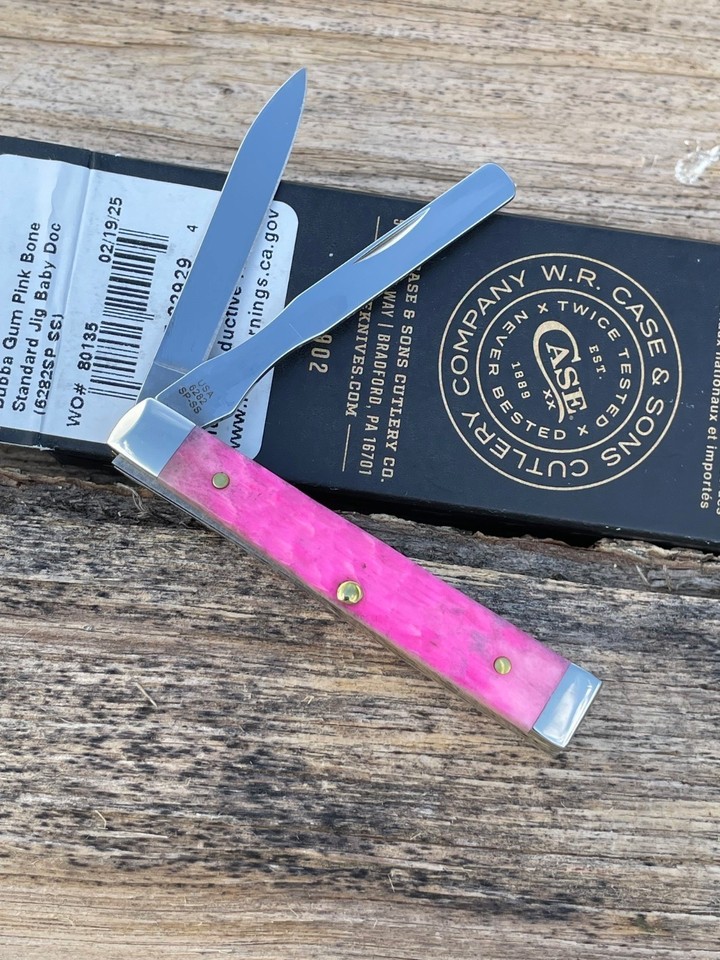 CASE XX * SFO 2025 PINK LADY CASE BUBBA GUM BABY DOC DR. BOLSTER KNIFE ...