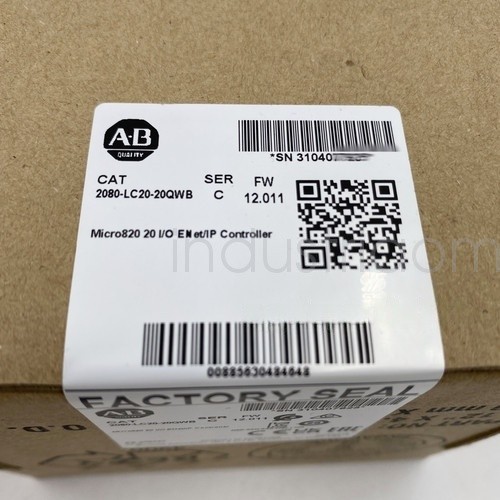 2080-LC20-20QWB Allen-Bradley Micro 820 I/O ENet/IP Controller SerC FW ...