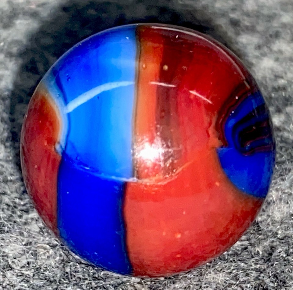 😎 “Spiderman” Vintage Marble King “OXblood” Rainbow-Mint-.62 Stunning ...