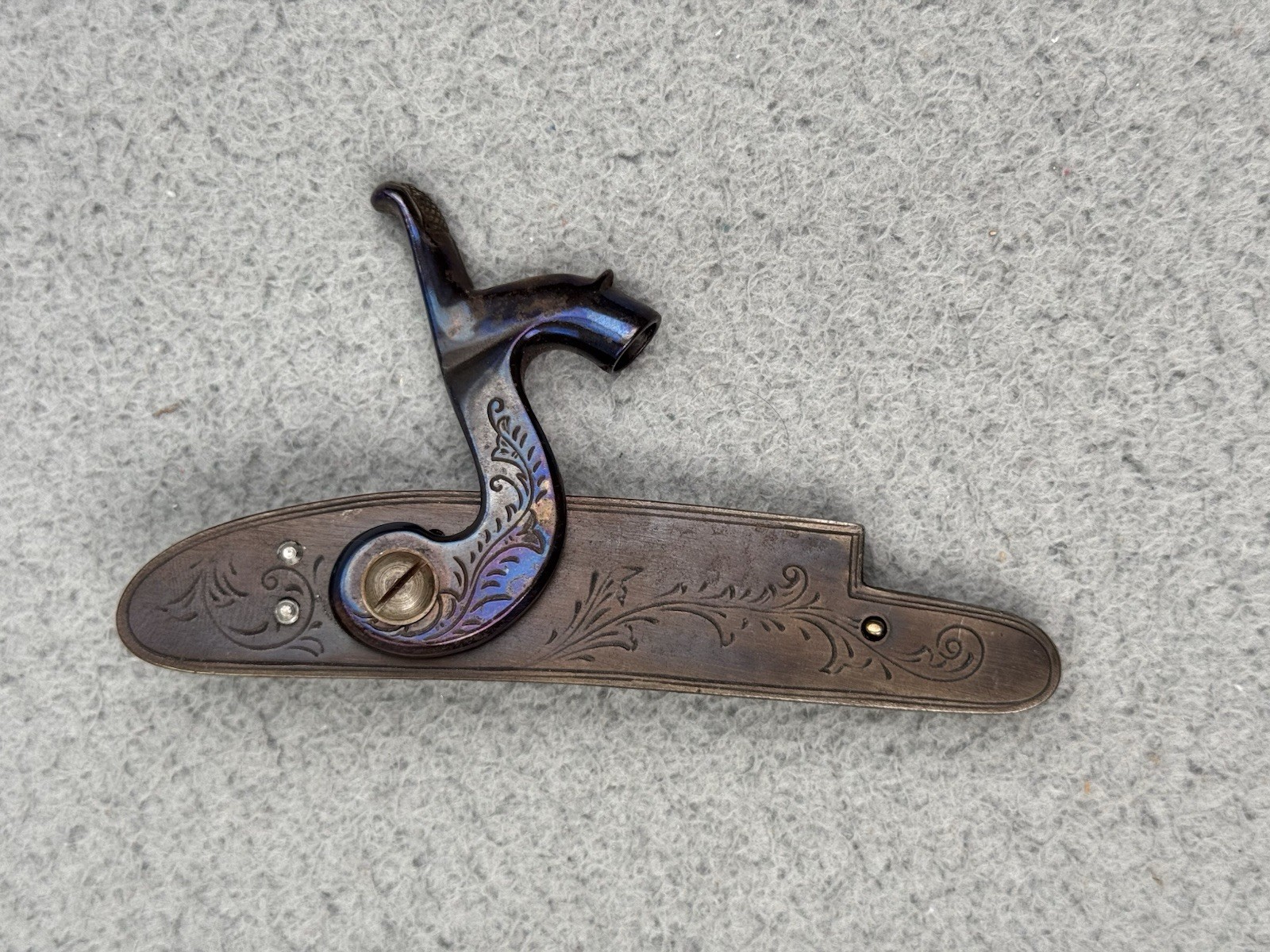 Russ Hamm Percussion Lock Plate And Hammer Dixie Hawken Blackpowder | eBay