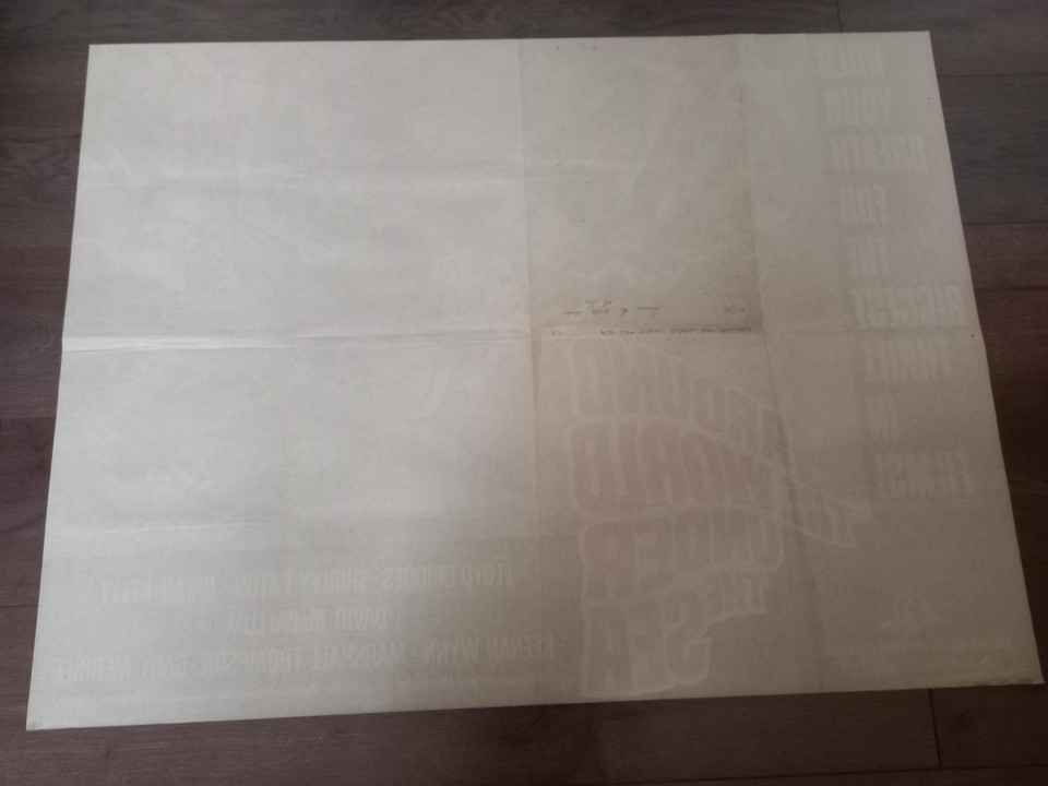 AROUND THE WORLD UNDER THE SEA 1966 BRITISH QUAD POSTER DAVID McCALLUM ...