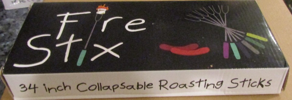 Fire Stix - Set of 6 Premium Marshmallow Roasting Sticks for Hot Dog ...