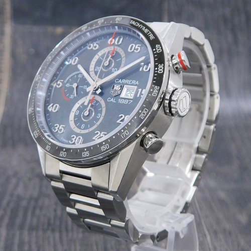 TAG Heuer CARRERA CAL 1887 CAR2A11 S. Steel Automatic Men's Watch #W603 ...