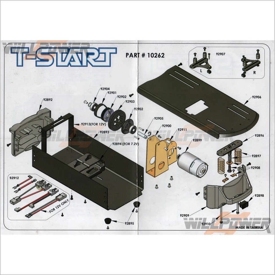 T-Start Nitro Starter Box (RC-WillPower) TRAXXAS REVO Kyosho FO-XX Mad ...