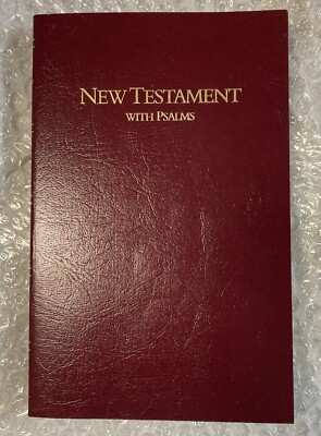 LARGE PRINT NEW TESTAMENT WITH PSALMS: KING JAMES VERSION By Henry T ...