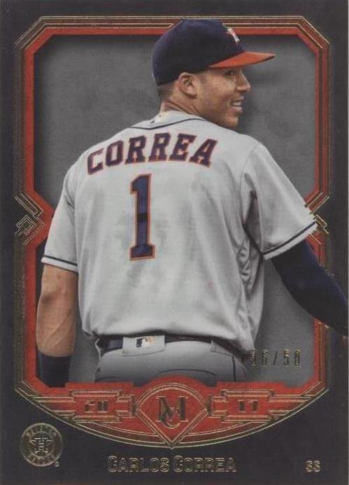 2017 Topps Museum Collection - Carlos Correa #12 Ruby Red /50 for sale ...