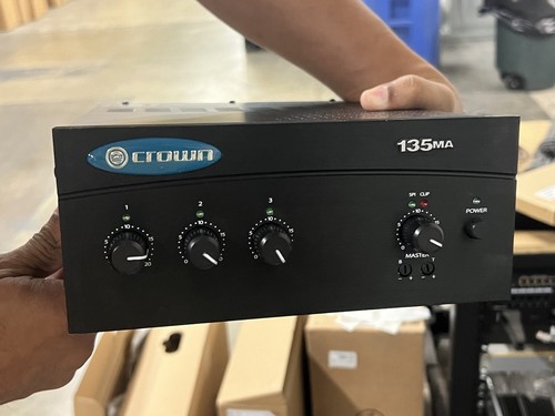 Crown Audio Professional Power 135MA, 35W Mixer-Amplifier, Three Input ...
