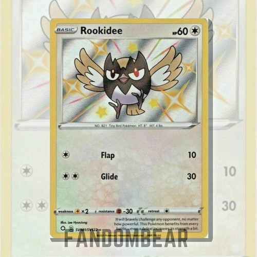 SHINY Rookidee Shining Fates SV101/SV122 SHINY VAULT card 2021 Pokemon ...