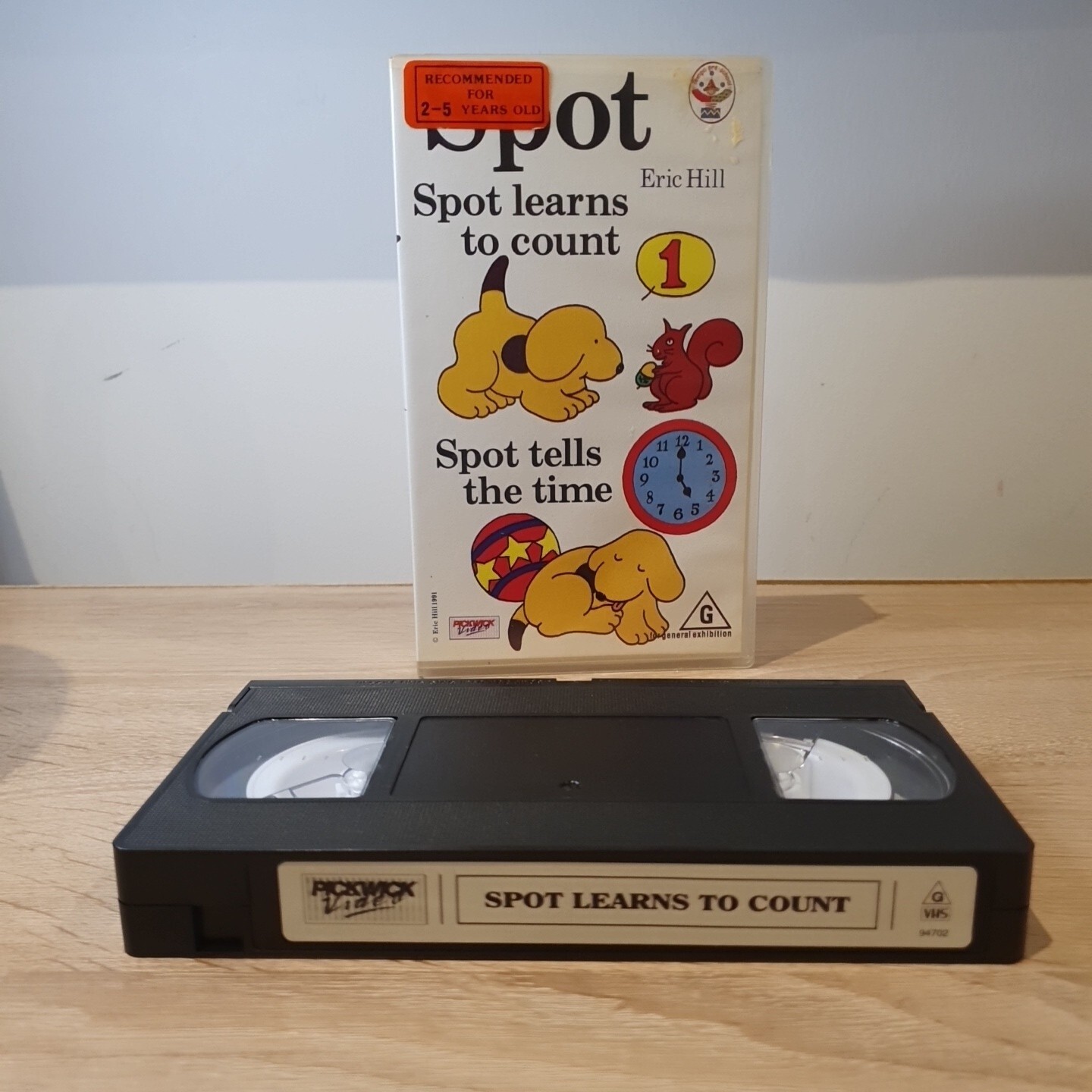 Spot Learns To Count / Spot Tells The Time VHS Video 1991 Eric Hill ...