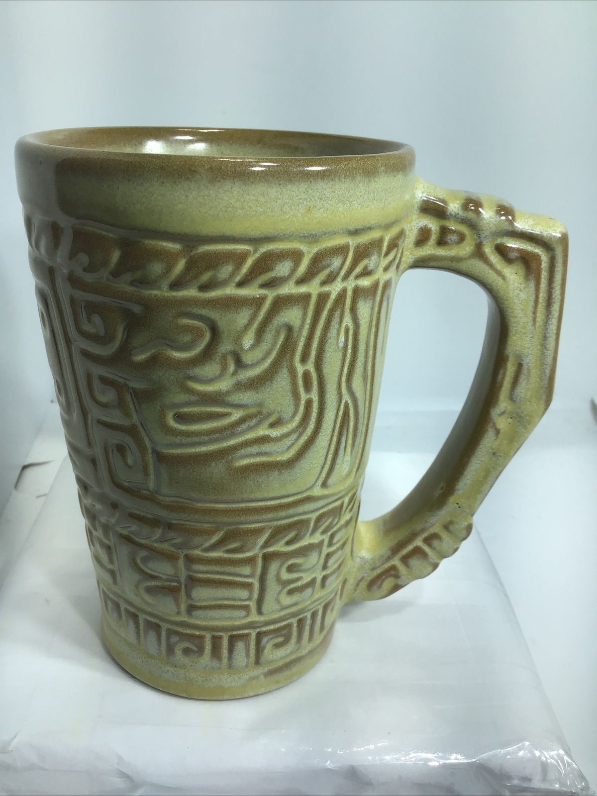 MAYAN AZTEC COFFEE MUG. FRANKOMA GRAND MUG. MID-CENTURY Art Deco Mug ...