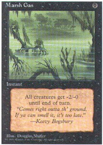 MTG: Marsh Gas [Moderately Played] 4th Edition Magic the Gathering CCG ...