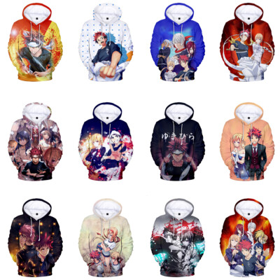 Food Wars Shokugeki no Soma 3D Hoodies Nakiri Erina Adult Sweatshirt ...