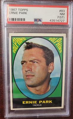 1967 TOPPS ERNIE PARK DOLPHINS #83 FOOTBALL CARD PSA 7 (ST) | eBay