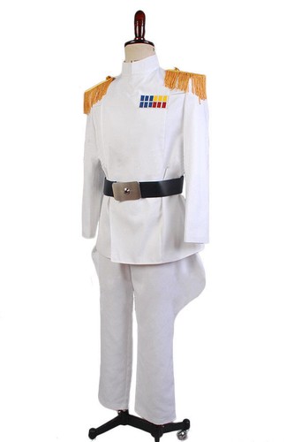 Star Wars Imperial Officer Grand Admiral Thrawn Cosplay White Uniform ...