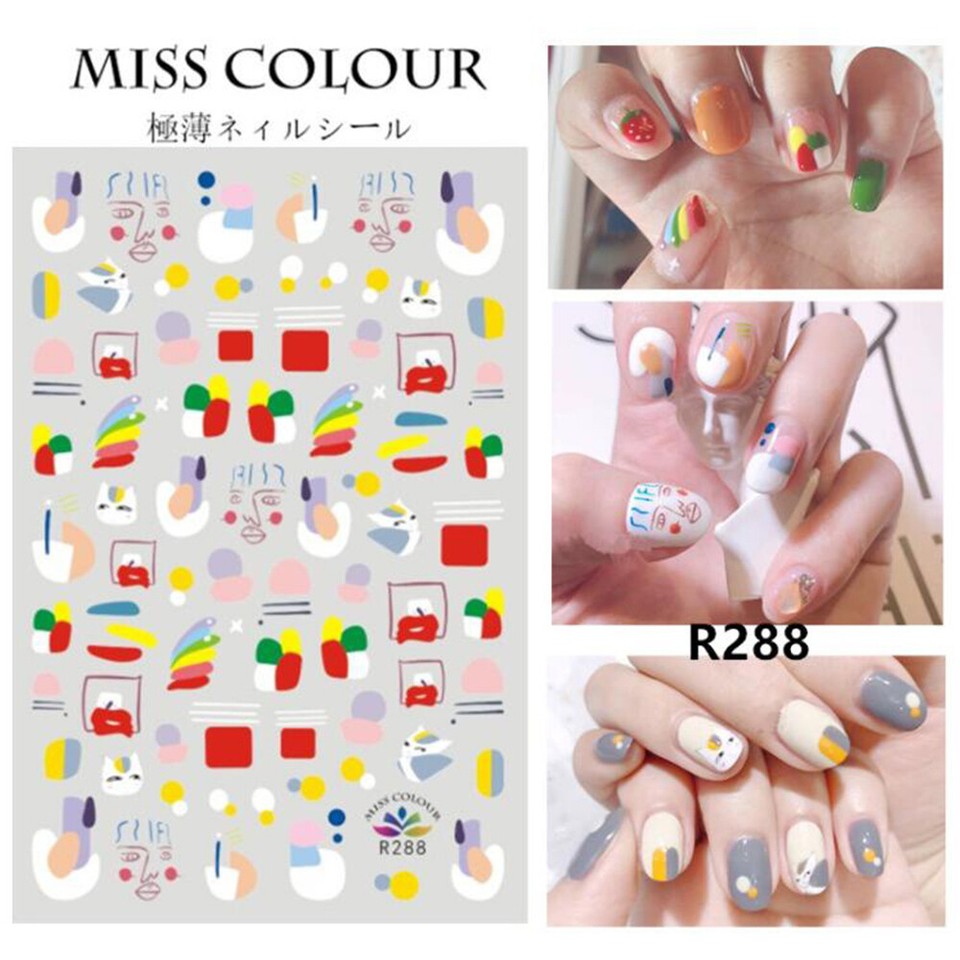 31 Different Styles Nail Stickers Waterproof Nail Art Design DIY Decals ...